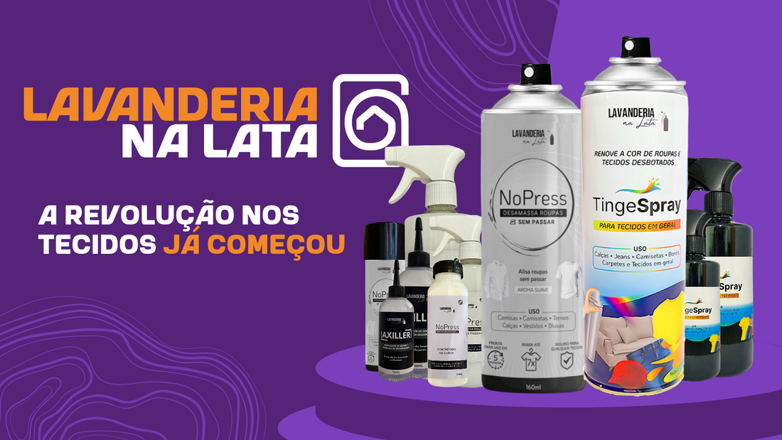 Lavanderia Na Lata - Tingir, Limpar e Alisar.