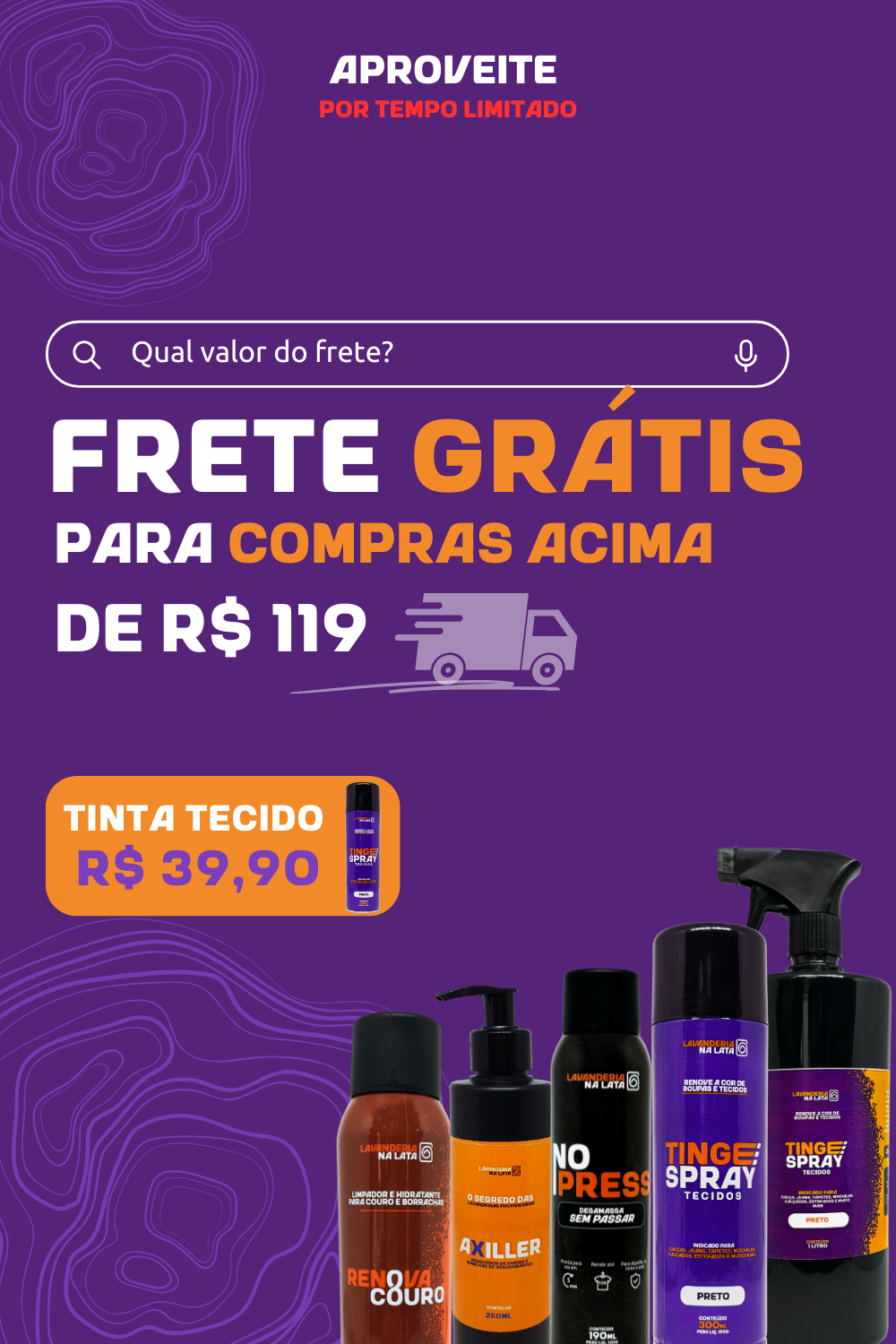 Lavanderia Na Lata - Tingir, Limpar e Alisar.