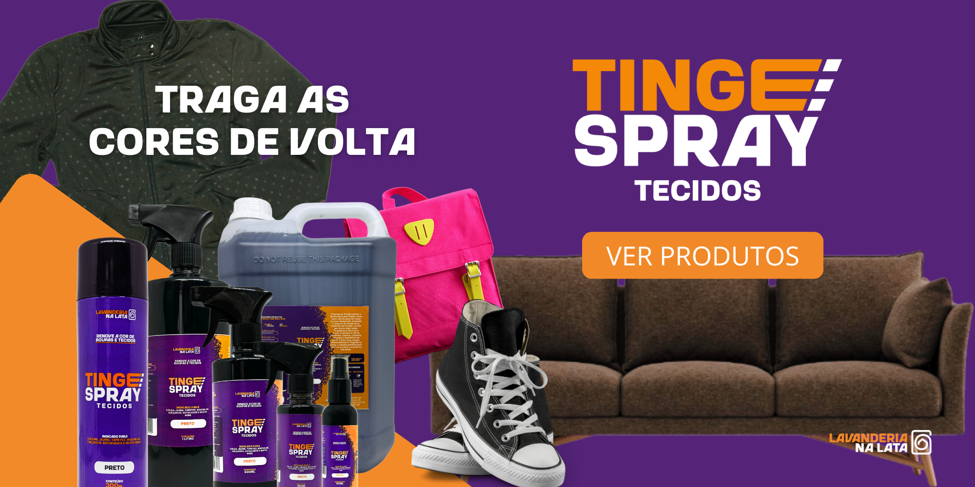 Lavanderia Na Lata - Tingir, Limpar e Alisar.