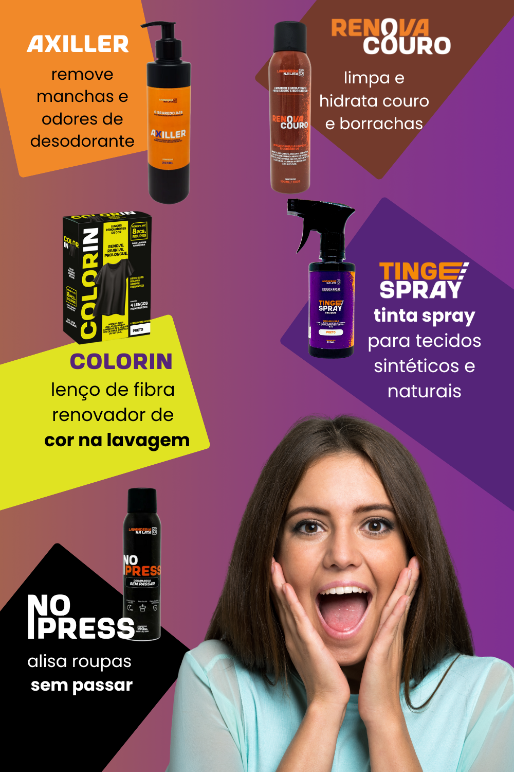 Lavanderia Na Lata - Tingir, Limpar e Alisar.